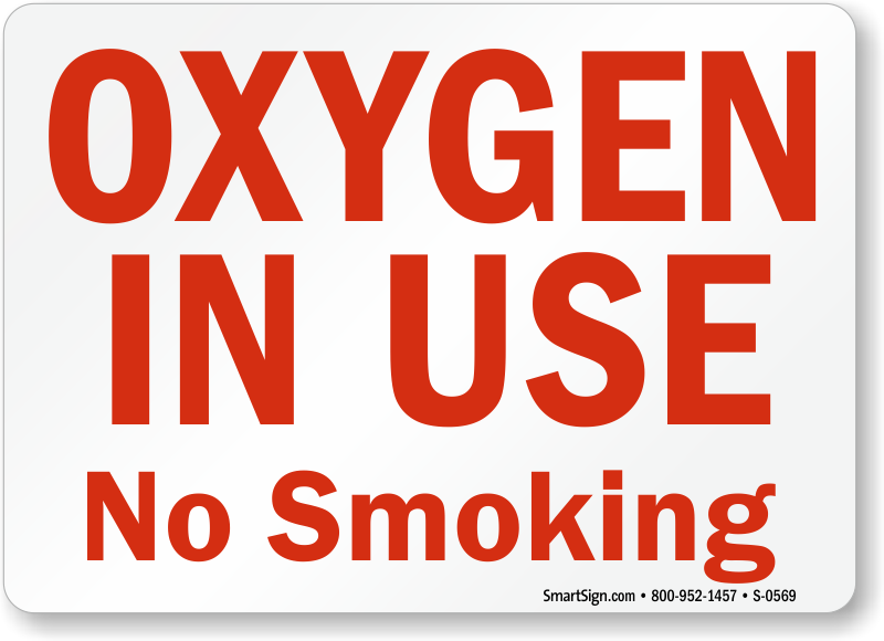 Oxygen In Use Signs MySafetySign