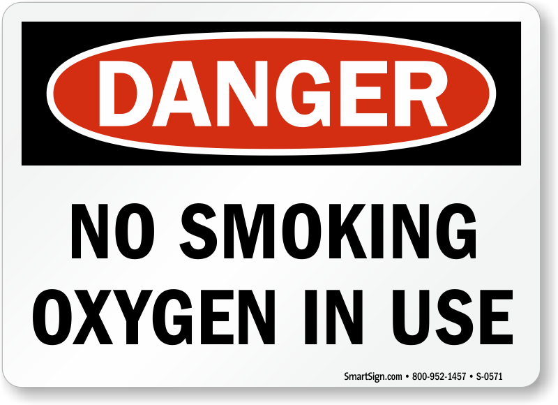 Oxygen Flammable Signs MySafetySign