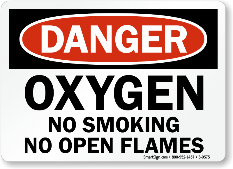 Oxygen No Smoking Signs MySafetySign