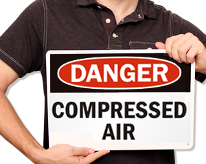 Compressed Air & Gas Safety Signs - MySafetySign.com