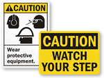 Machine Caution Signs - MySafetySign.com