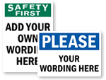 Safety First & Safety Always Sign, SKU: K-0477 - MySafetySign.com