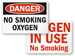 Oxygen in Use Signs - MySafetySign.com