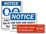 Lab Safety Signs - MySafetySign.com