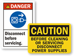 Machine Caution Signs - MySafetySign.com