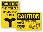 Truck Safety Signs | Trailer Safety Signs
