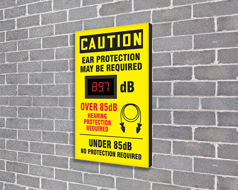 Electronic Decibel Meter Signs - MySafetySign.com