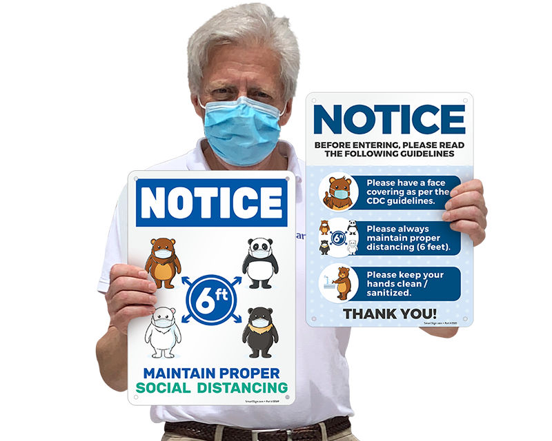 Funny Social Distancing Signs | Ships Today For Free