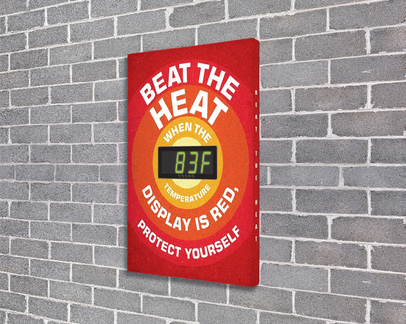 Heat Stress Area Sign HeatShield Heat Stress Monitor | Sensidyne