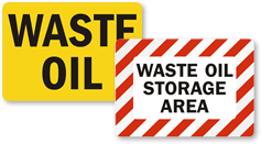 Waste Oil Signs | Used Oil Signs - MySafetySign.com