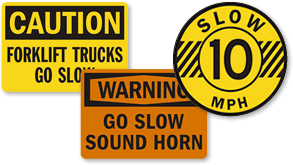 Forklift Speed Limit Signs - MySafetySign.com