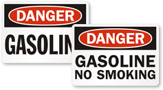 Gasoline Signs | Gasoline safety signs | Gasoline warning signs
