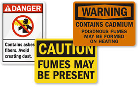 Hazardous Fumes Signs | Inhalation Hazard Signs