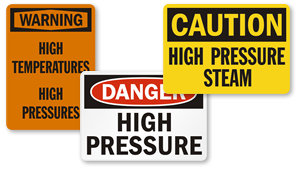 High Pressure Signs | High Pressure Warning Signs