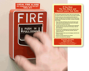 Rules In Case of Fire Signs | What to do in Case of Fire Signs