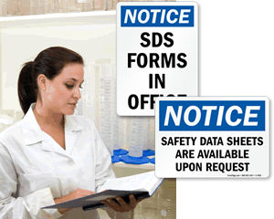 SDS Signs | MSDS Signs | Material Safety Data Sheet Signs