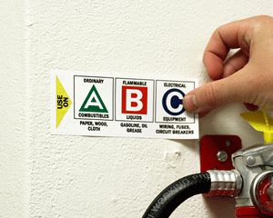 NFPA 10 Signs for Portable Fire Extinguishers