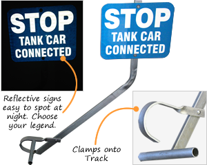 Railroad Safety Signs | Railroad Chock and Clamps