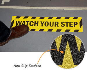Watch your Step Stencils and Standing Signs