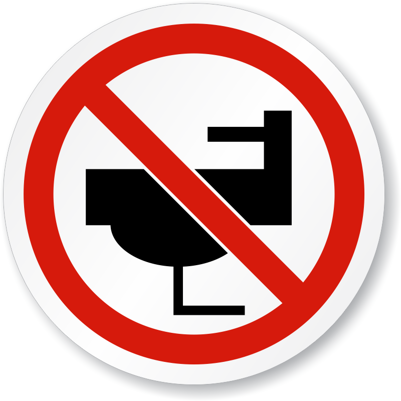 ISO No Dumping In Sink Sign SKU IS 1218 ISO No Dumping In Sink Sign SKU IS 1218