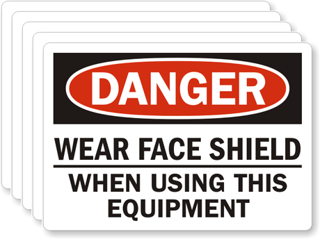 Face Shield Signs | Faceshield Required Signs