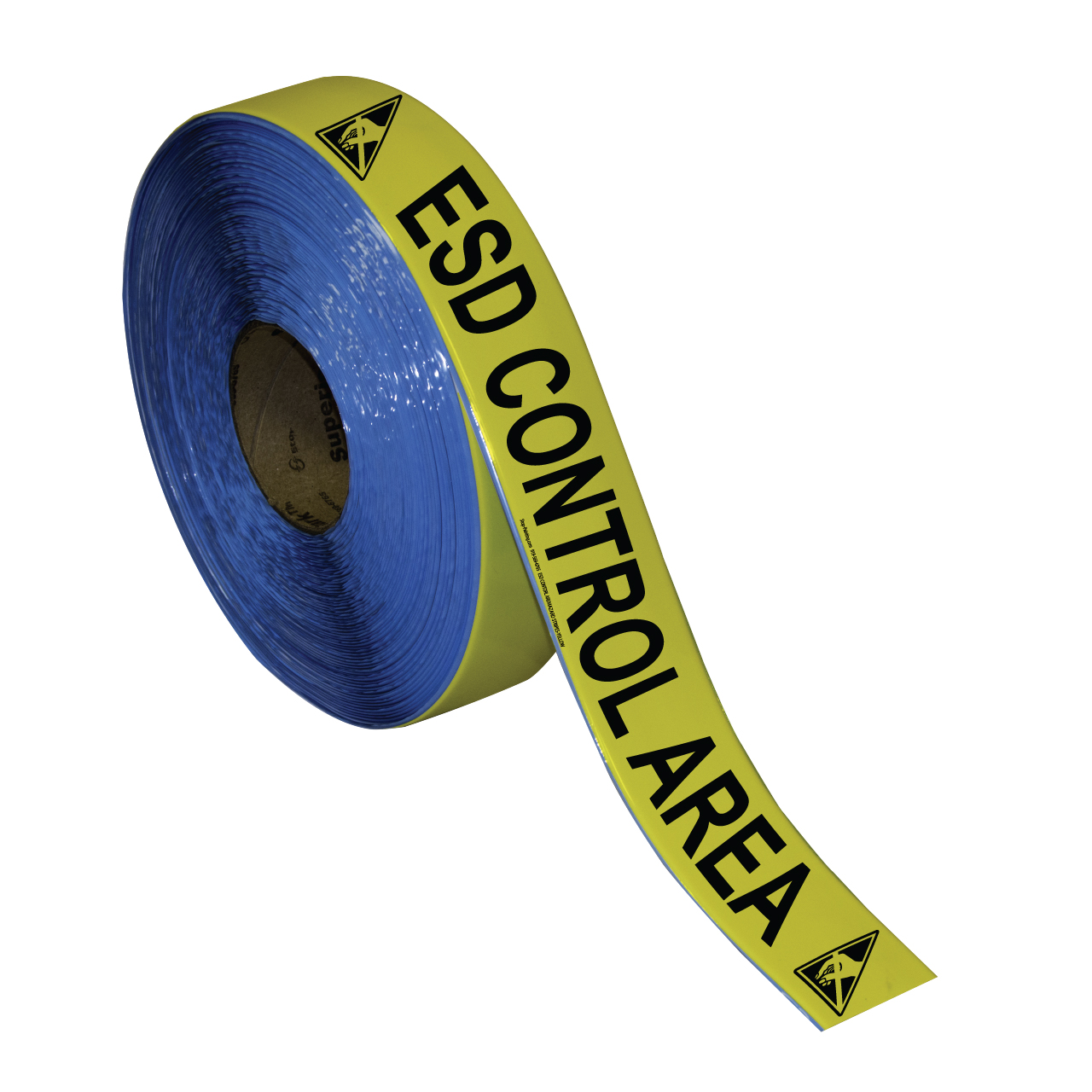 ESD Control Area Yellow-Black Hazard Stripes Superior Mark Floor ...
