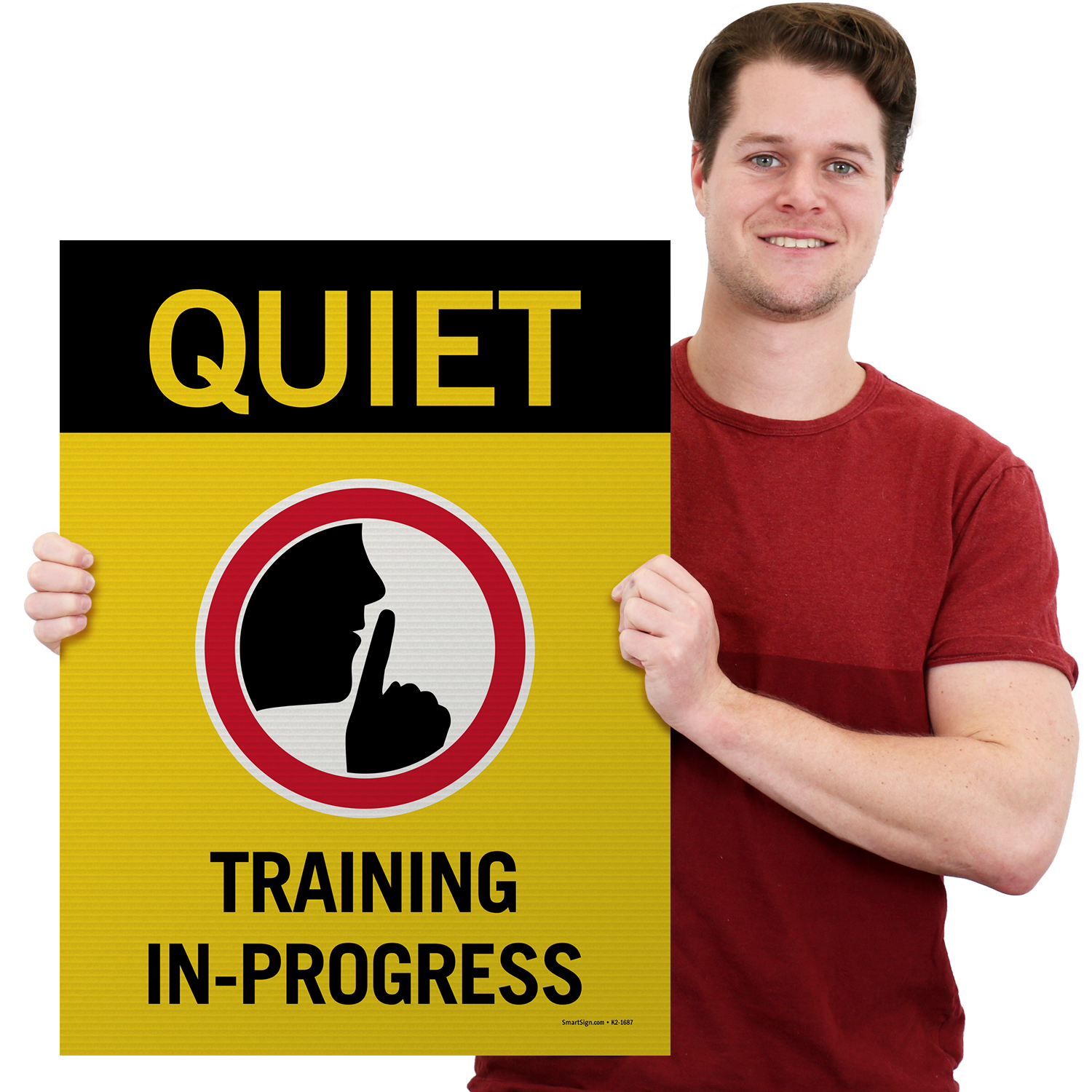 Testing In Progress Door Sign 12 X 18 In. OSHA Notice Sign - Quiet ...