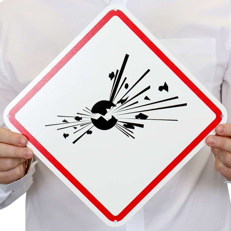 GHS Explosives Sign