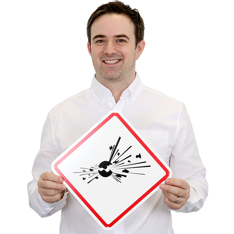 GHS Explosives Sign