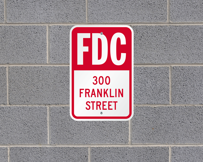 Custom FDC Sign with Your Address, SKU: S-3719