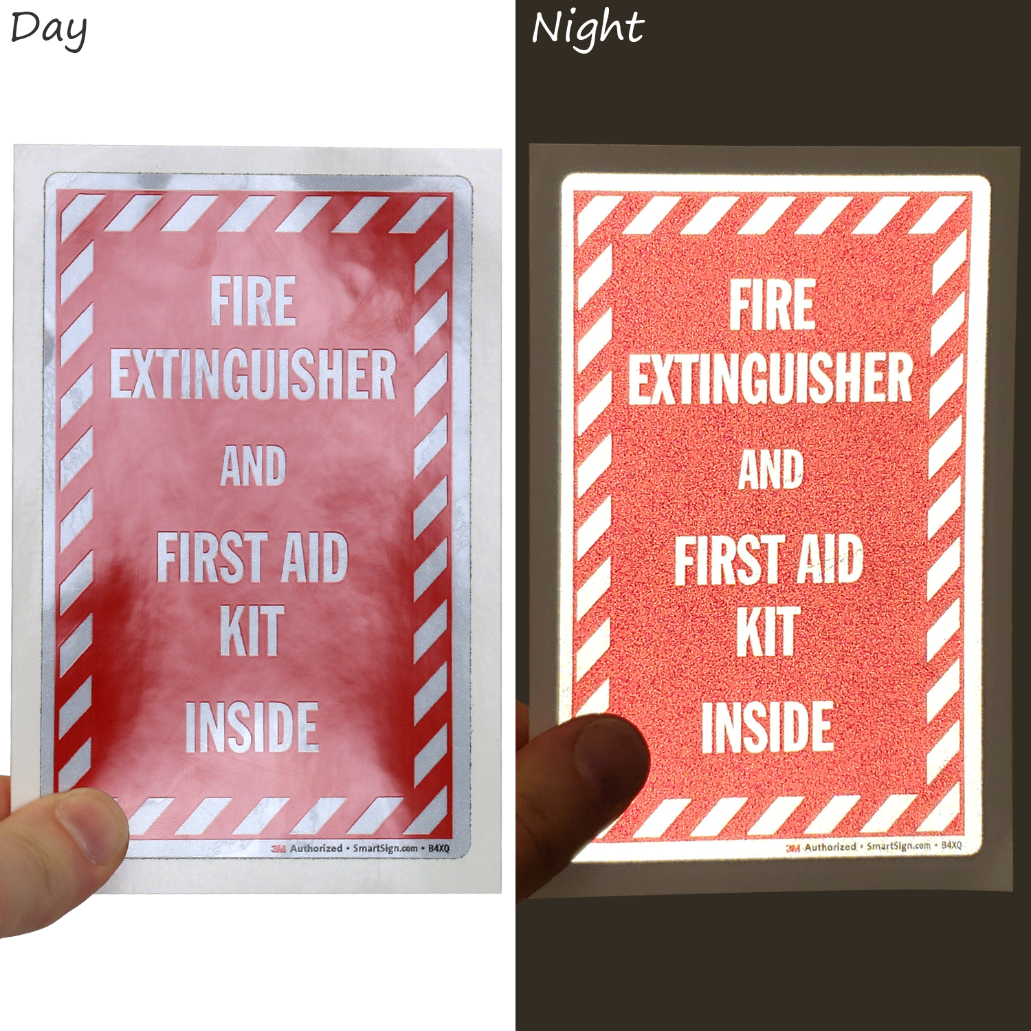 Fire Extinguisher And First Aid Kit Inside Label