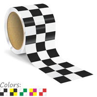 3 inch Checkerboard Floor Marking Tape Signs