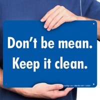 Clean Up And Keep Clean Sign Sku S2359 Mysafetysigncom