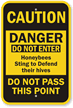 Bee Warning Signs | Honeybee Safety Signs