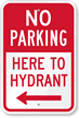 Fire Hydrant Signs | No Parking Fire Hydrant Signs