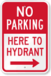 Fire Hydrant Signs | No Parking Fire Hydrant Signs