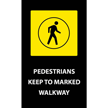 Pedestrian Walkway Signs | Do Not Block Walkway Signs