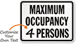 Maximum Occupancy Signs | Custom Maximum Occupancy Signs