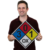 12 In. x 12 In. Reflective Adhesive NFPA Sign Kit