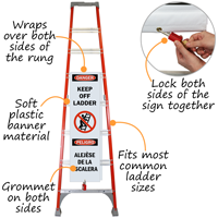 Keep Off Ladder Shield Wrap Signs