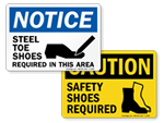 Foot Protection Signs | Safety Footwear Signs