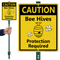 Bee Warning Signs | Honeybee Safety Signs