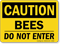 Bee Warning Signs | Honeybee Safety Signs