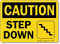 Step Up Signs | Step Down Signs | Not A Step Signs