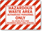 Hazardous Waste Storage Area Signs - MySafetySign.com